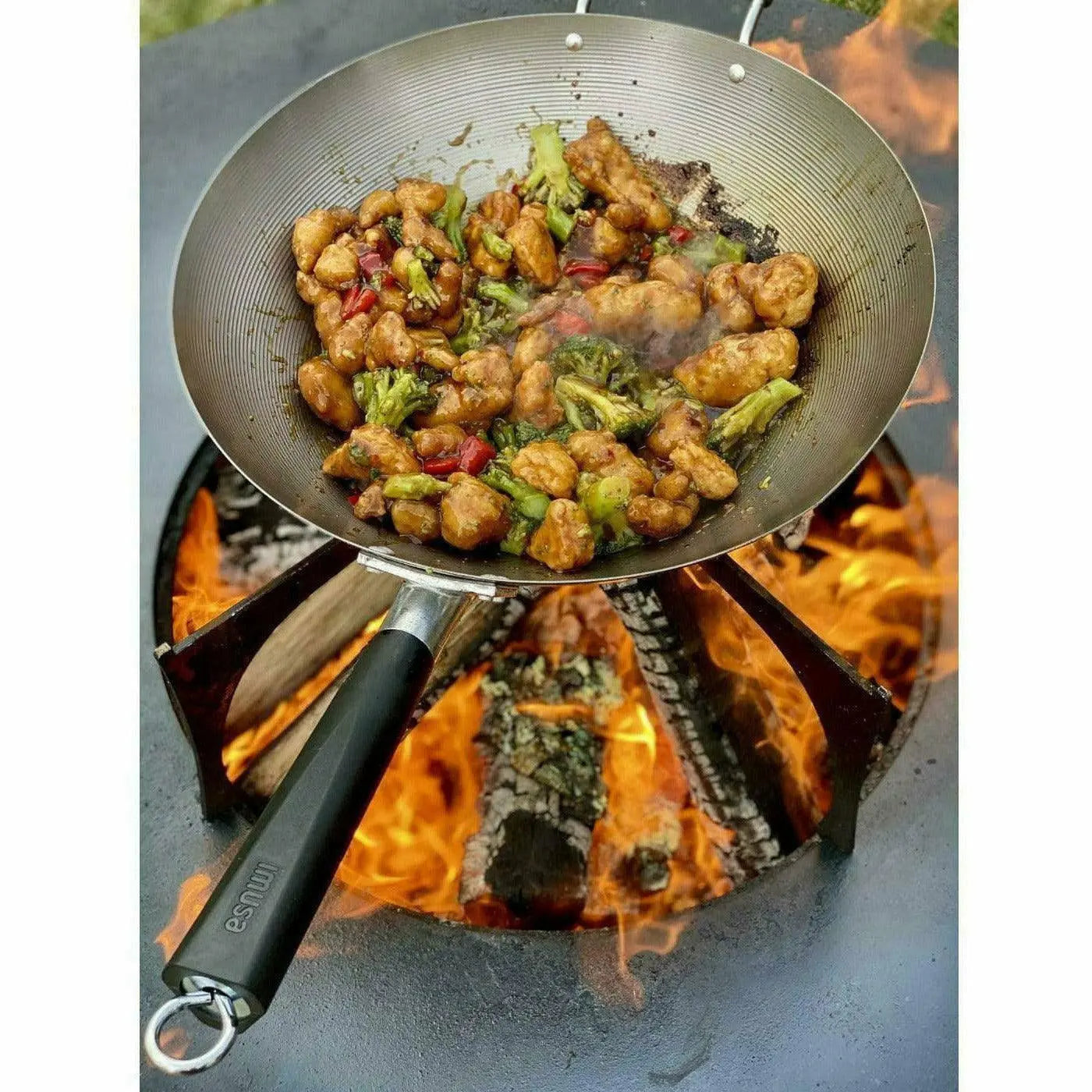 Elevate Your Grilling Game with the Wok Holder – Mancave Backyard