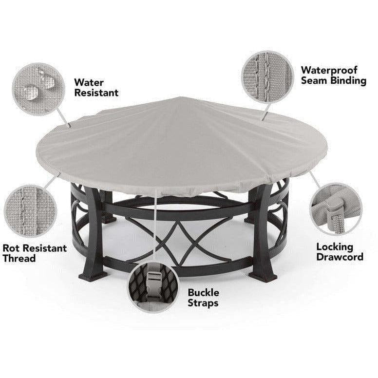 Ultima Round Fire Pit Top Cover - All-Weather Protection – Mancave Backyard